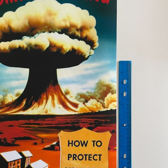 MyEpicDeals | Art | 95s Atomic Bomb Poster Vintage Style Nuclear Blast ...